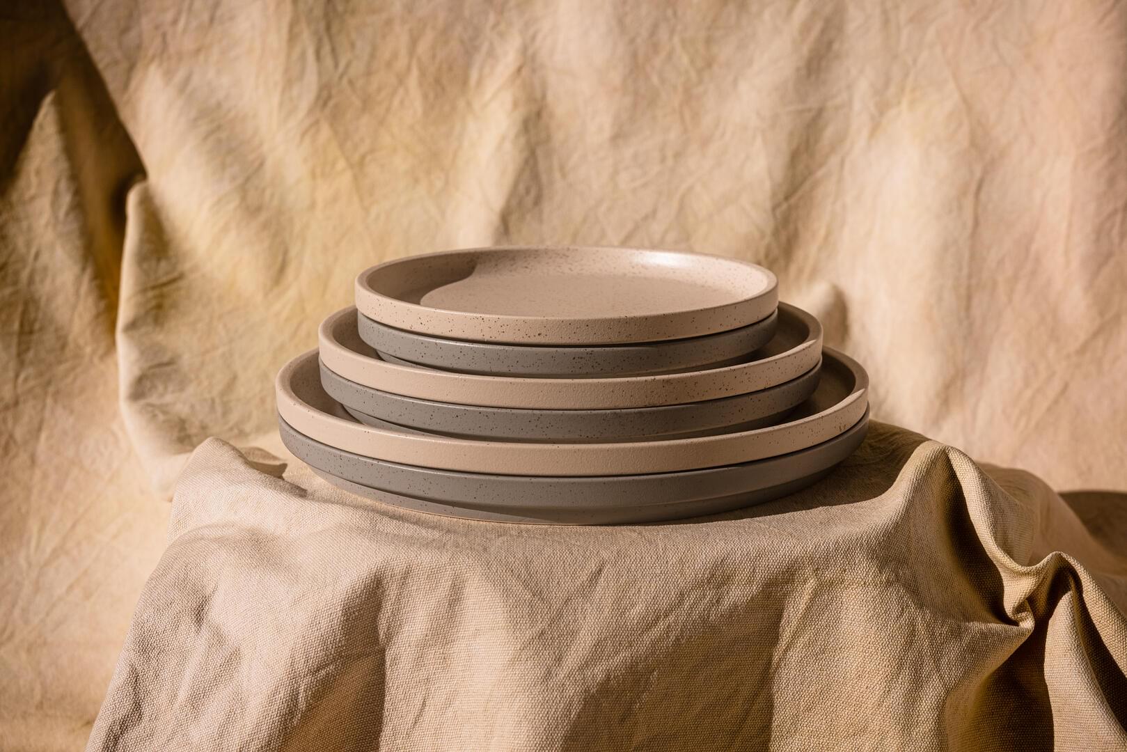 Dune Ash Stackable Plate - Trenton International