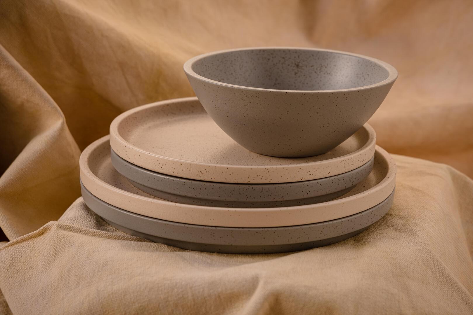 Dune Clay Stackable Plate - Trenton International