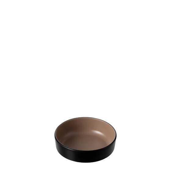 Dual Colour Beige & Black Stackable Sauce Dish - Trenton International