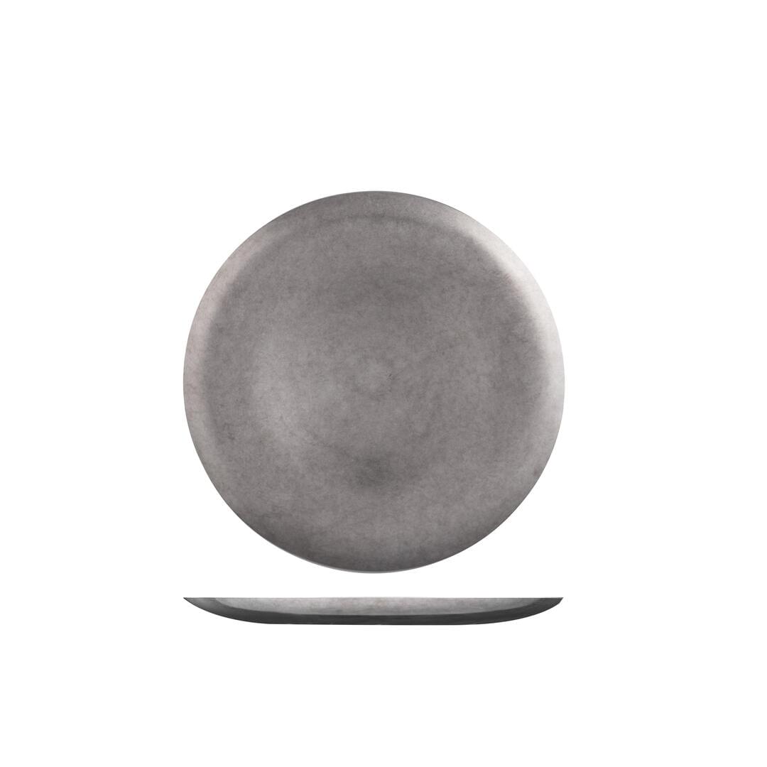 Moda Vintage Stainless Steel Round Coupe Plate - Trenton International