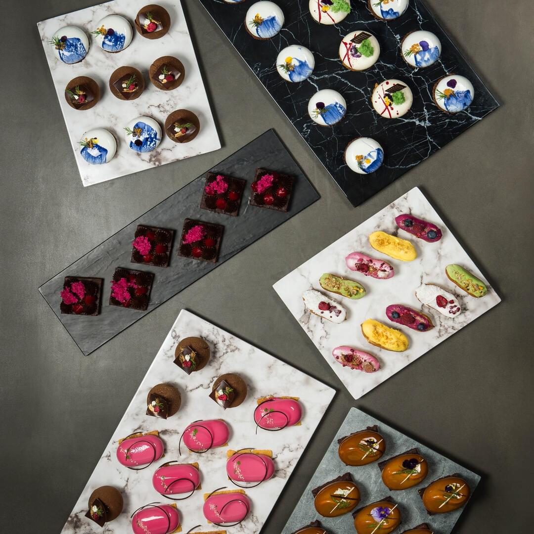 Ryner Melamine Display Serve - Whitewash - Trenton International