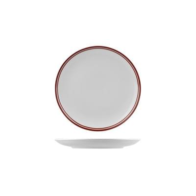 Nano Cru Red Round Coupe Plate - Trenton International